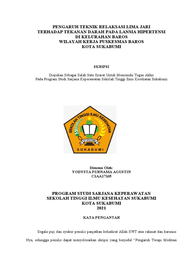 Pengaruh Teknik Relaksasi Lima Jari | PDF | Pengembangan Diri ...