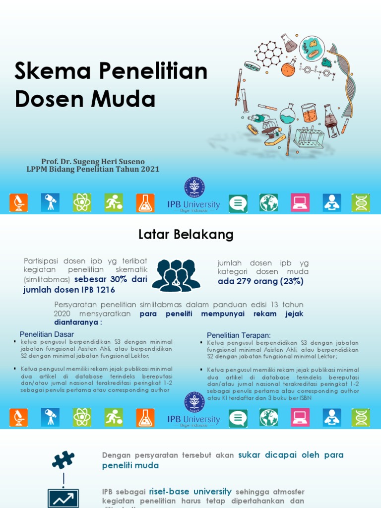 Skema Penelitian Dosen Muda LPPM IPB 2021 - SHS | PDF