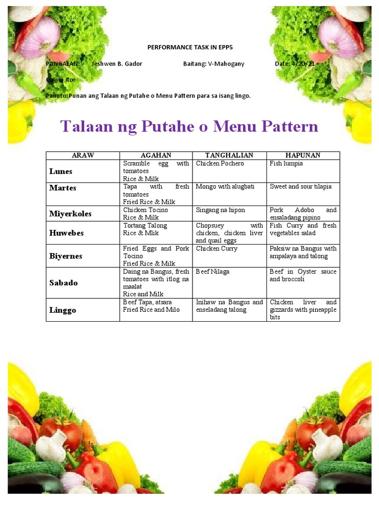 Performance Task In Epp5 Pdf