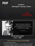 Ausubel's Meaningful Learning Theory | PDF | Concept | Learning
