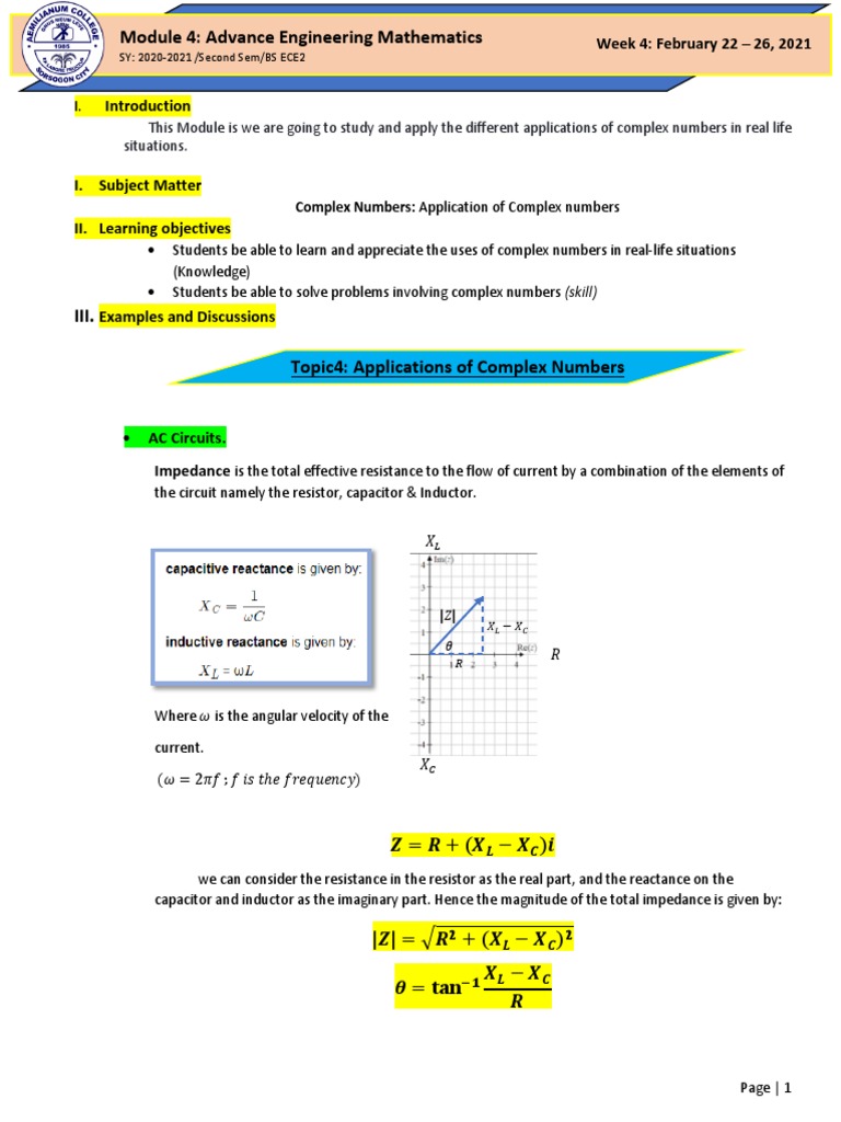 Module 4-ECE 1 | PDF | Electrical Impedance | Electrical Network