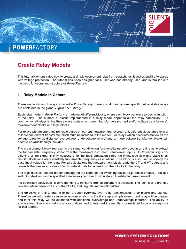 Create Relay Models | PDF | Relay | Transformer
