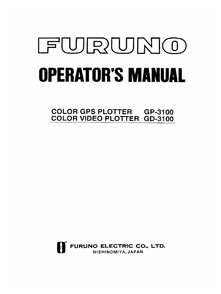 Gd3100 Gp3100 Operators Manual | PDF