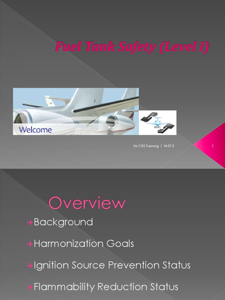 EASA Fuel Tank Safety Training Overview | PDF | Aviation | Safety