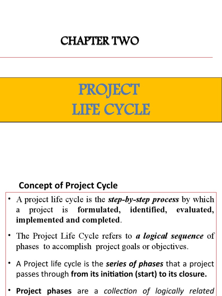 Chapter 2 - Project Life Cycle-2 | PDF | Feasibility Study ...
