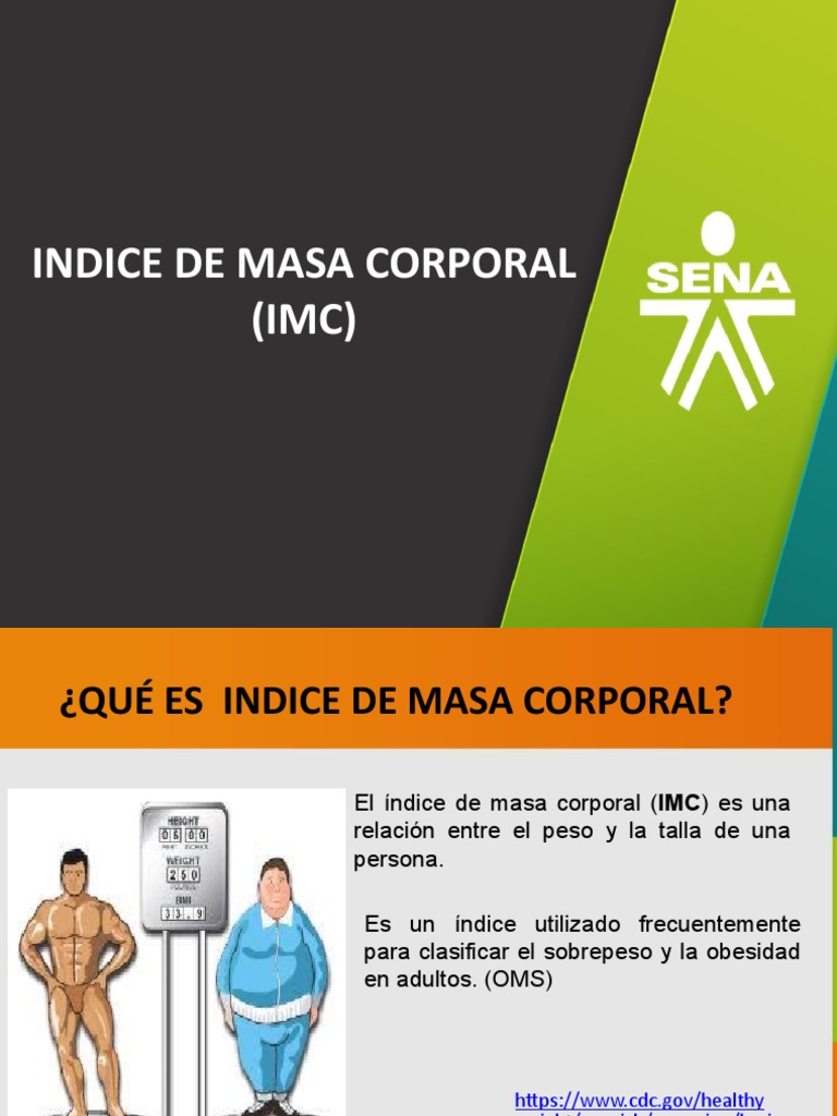 Presentacion IMC | PDF | Índice de masa corporal | Obesidad