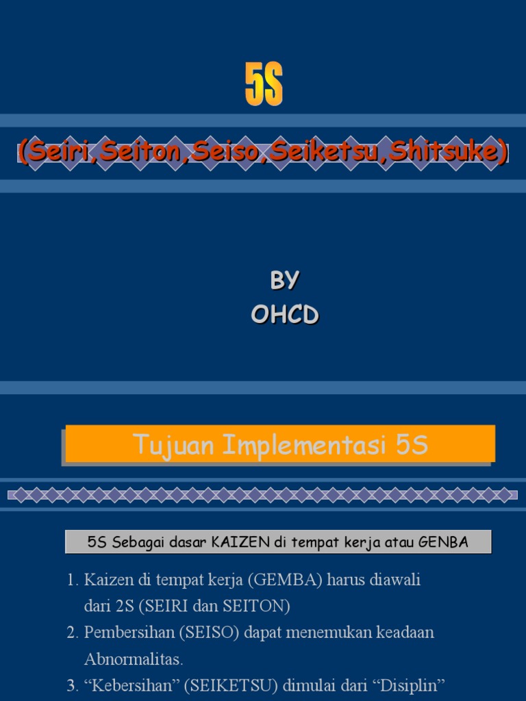 Implementasi 5S untuk Meningkatkan Produktivitas Kerja | PDF