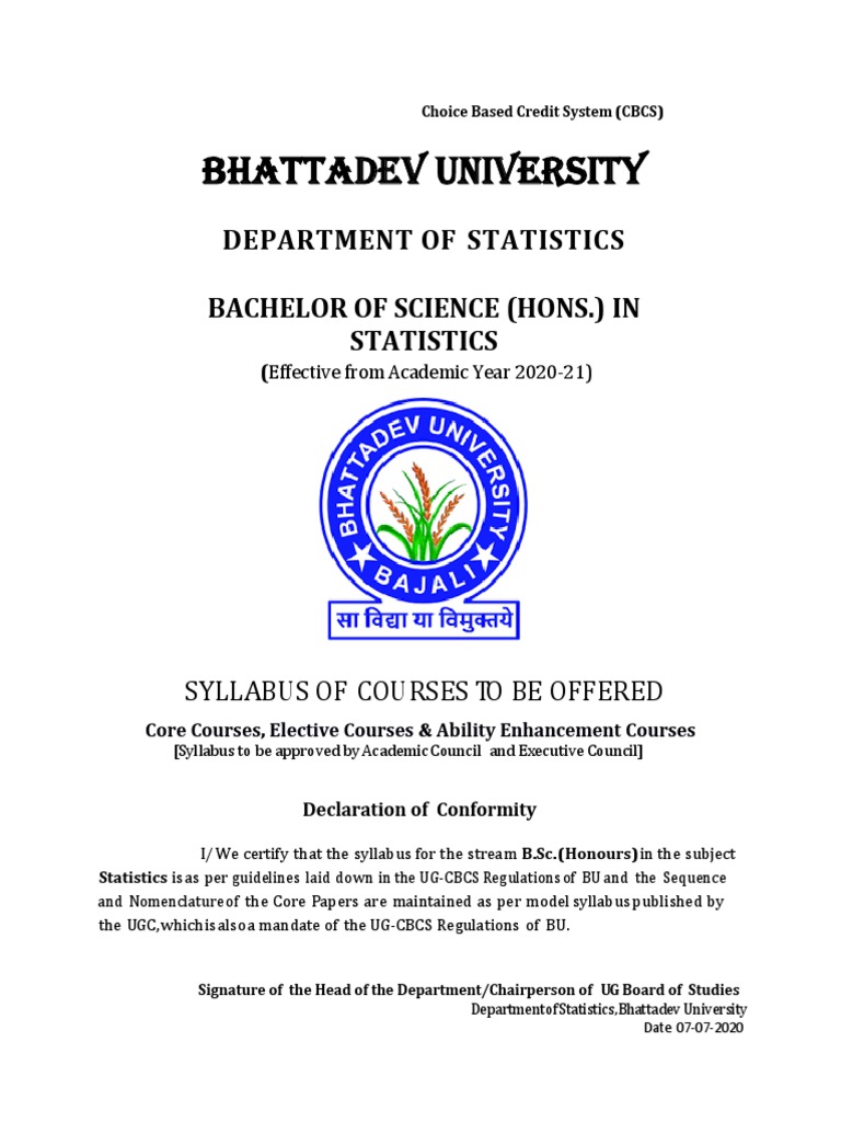 BSC Hons. Syllabus | PDF | Determinant | Matrix (Mathematics)