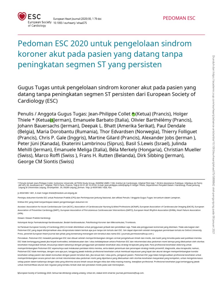 ESC Guidelines ACS - En.id | PDF
