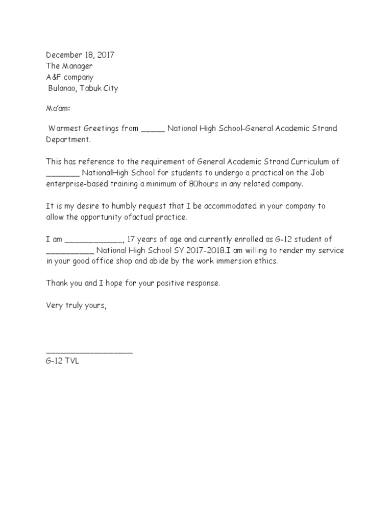 Application Work Immersion | PDF | Career & Growth | Business