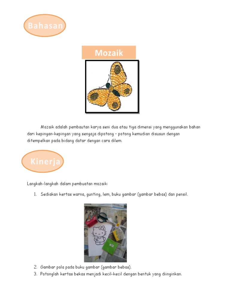 Cara Membuat Mozaik Sederhana | PDF
