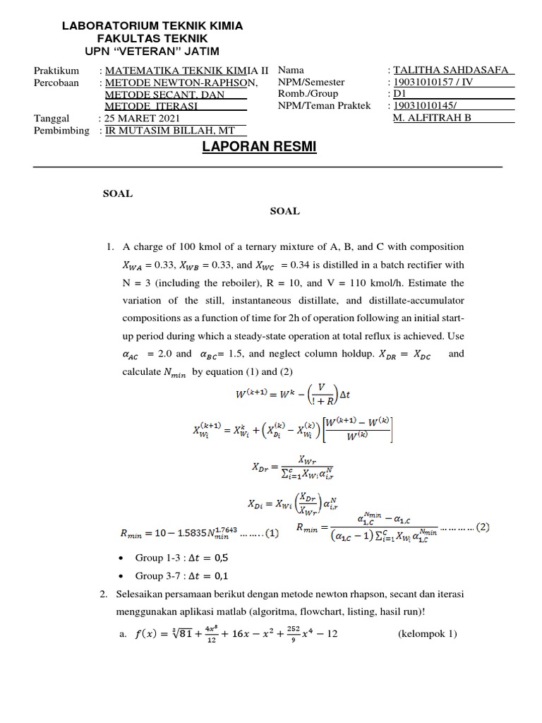 Talitha Sahdasafa - Paralel D - Lapres 3 | PDF