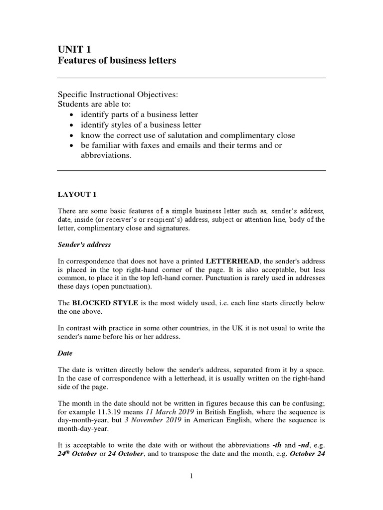 Handout Core ESP Unit 1 - Rev. | PDF | Esquire | Business