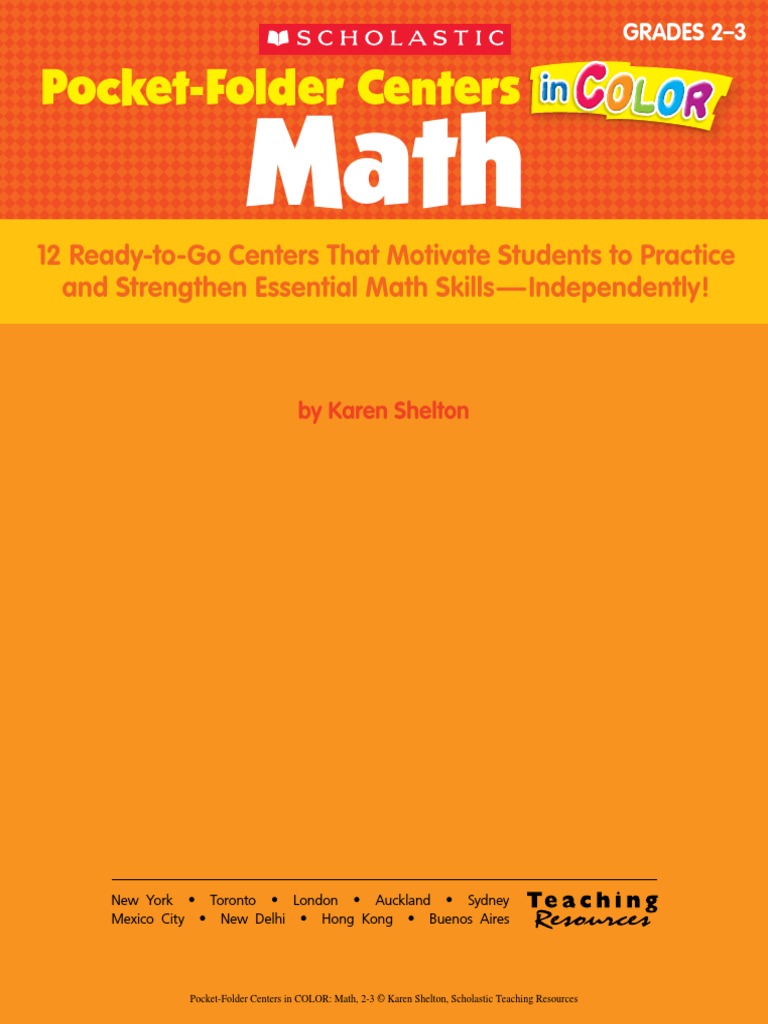 Pocket-Folder Centers in Color Math | PDF | Pedagogy | Human Nature