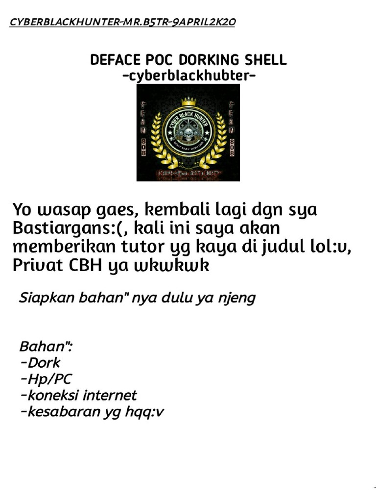 DEFACE POC DORKING SHELL - CBH-privat | PDF