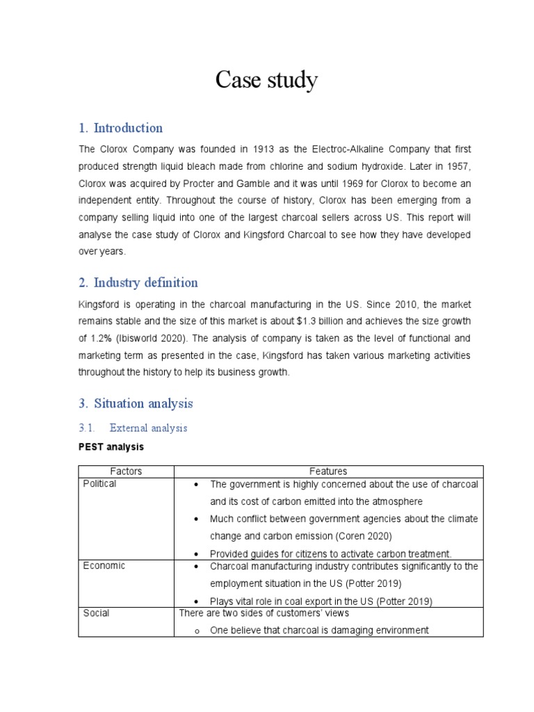Kingsford Case Analysis | PDF | Competitive Advantage | Pricing