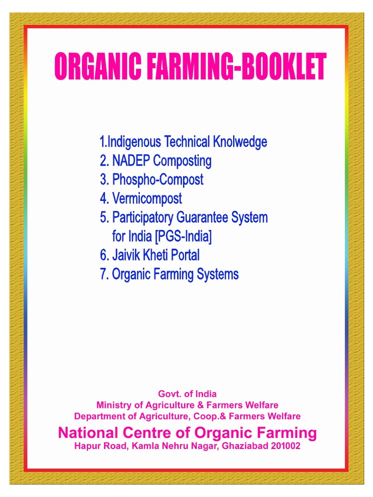 Organic Farming Booklet-English | PDF