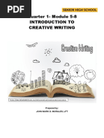 CreativeWriting12 Q1 Module-1 | PDF | Writers | Poetry