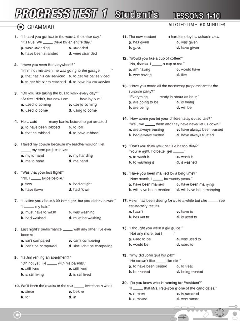 ECPE C2 Grammar Progress Test 1 | PDF | Polynesia | Nature