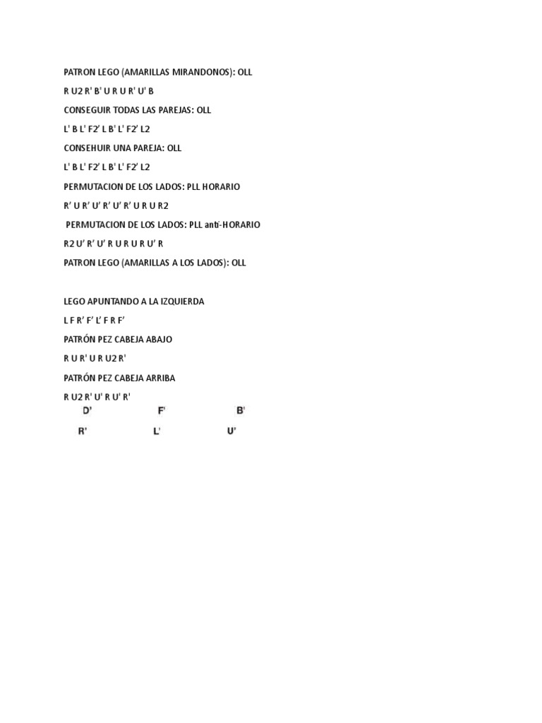 Metodo Fridrich Avanzado | PDF