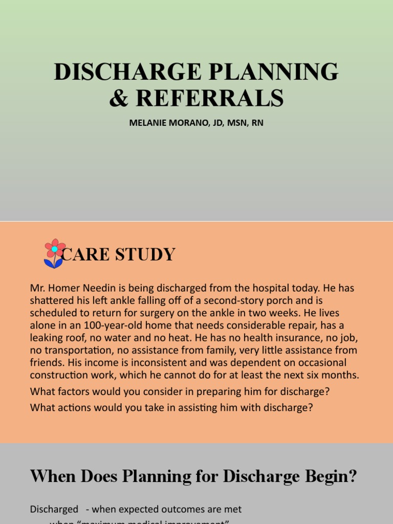 DISCHARGE PLANNING & REFERRALS STUDENT VIEW-revised 2-6-16 | PDF ...