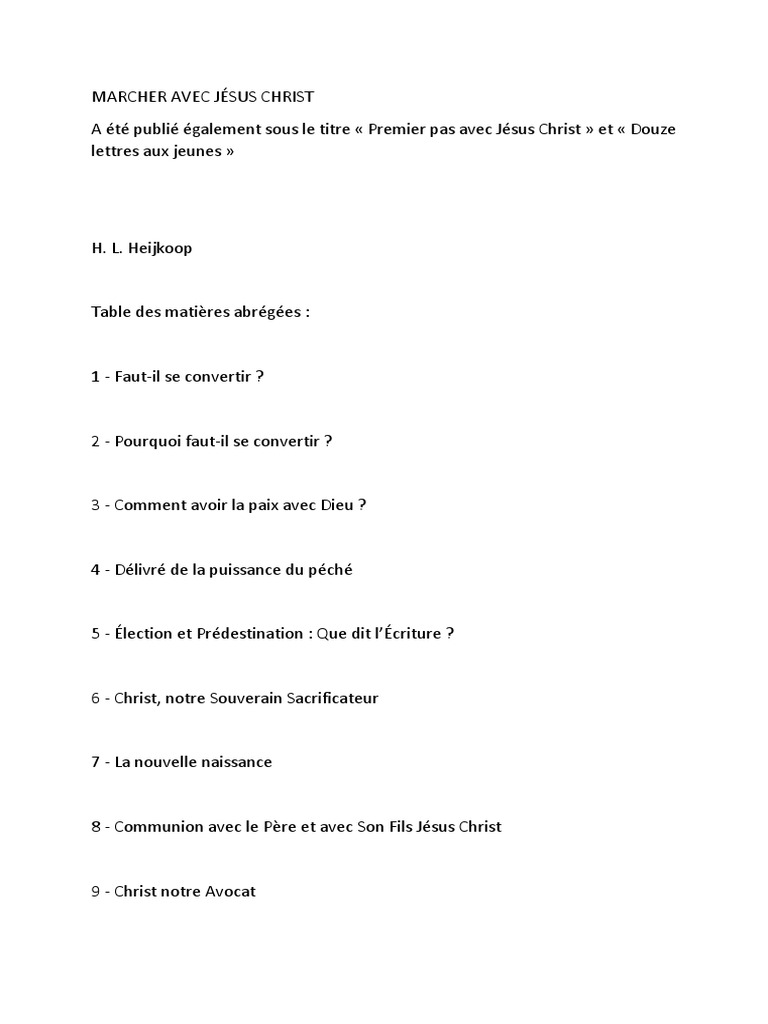 Marcher avec Jésus : Guide spirituel | PDF | Confession (religion) | Dieu