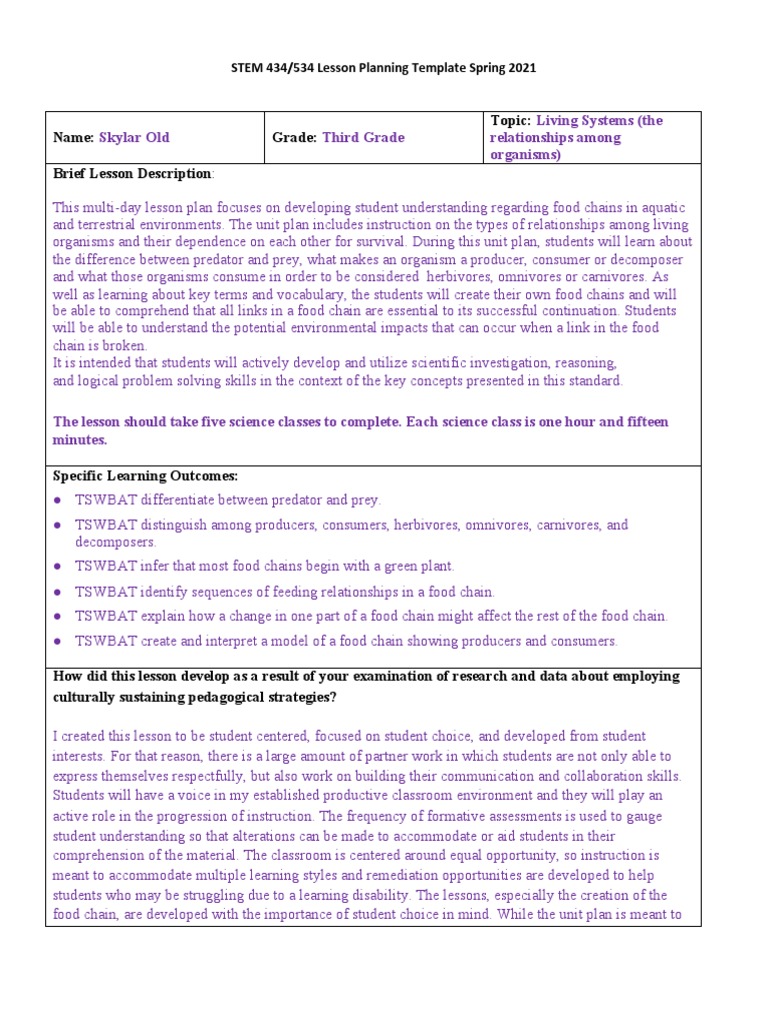 5e Lesson Planning Template Spring 2021 2 | PDF | Reading Comprehension ...