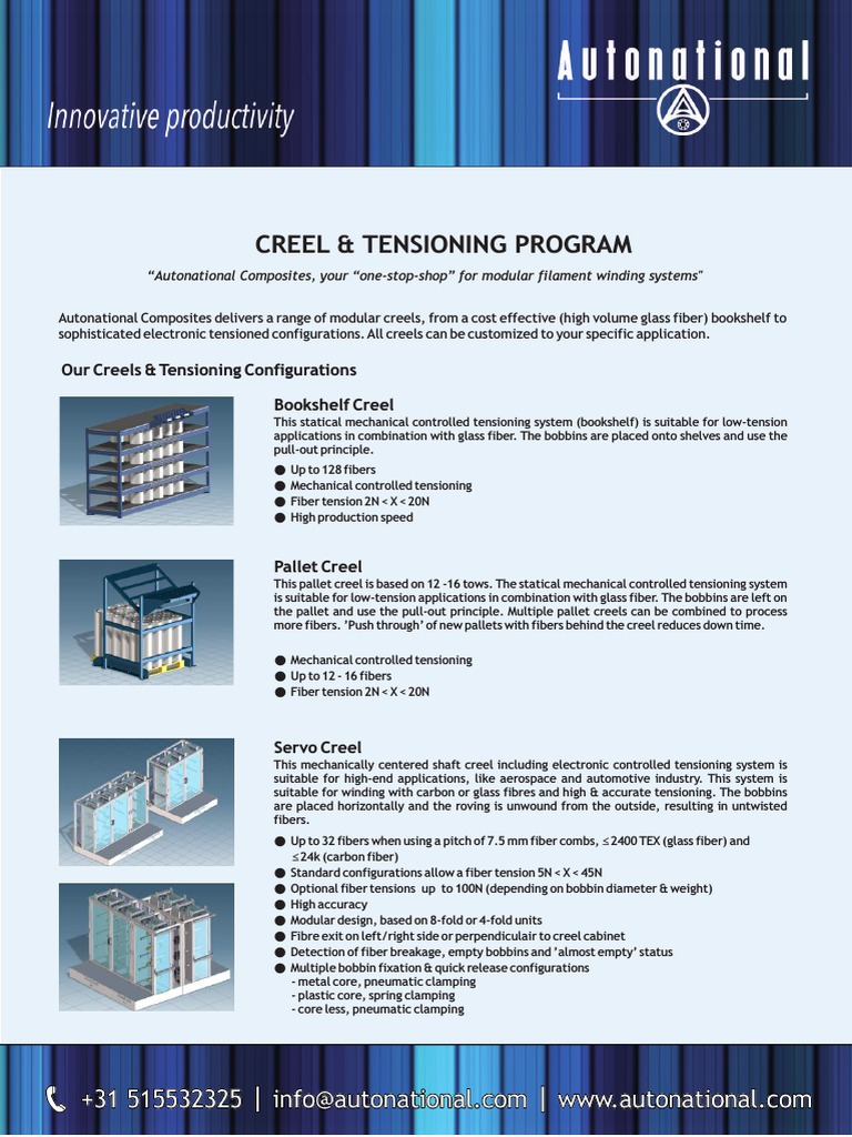 Creel Tensioning Program | PDF | Composite Material | Fibers