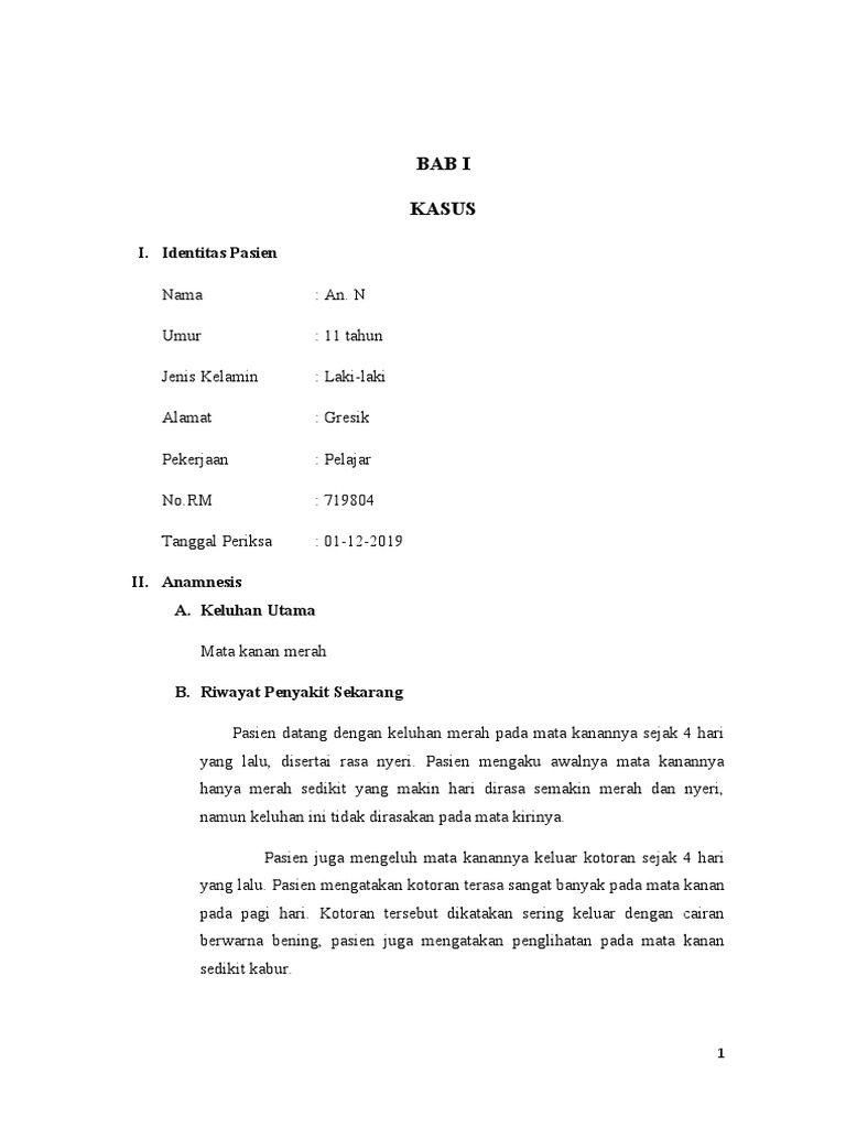 Lapsus Konjungtivitis Fix | PDF