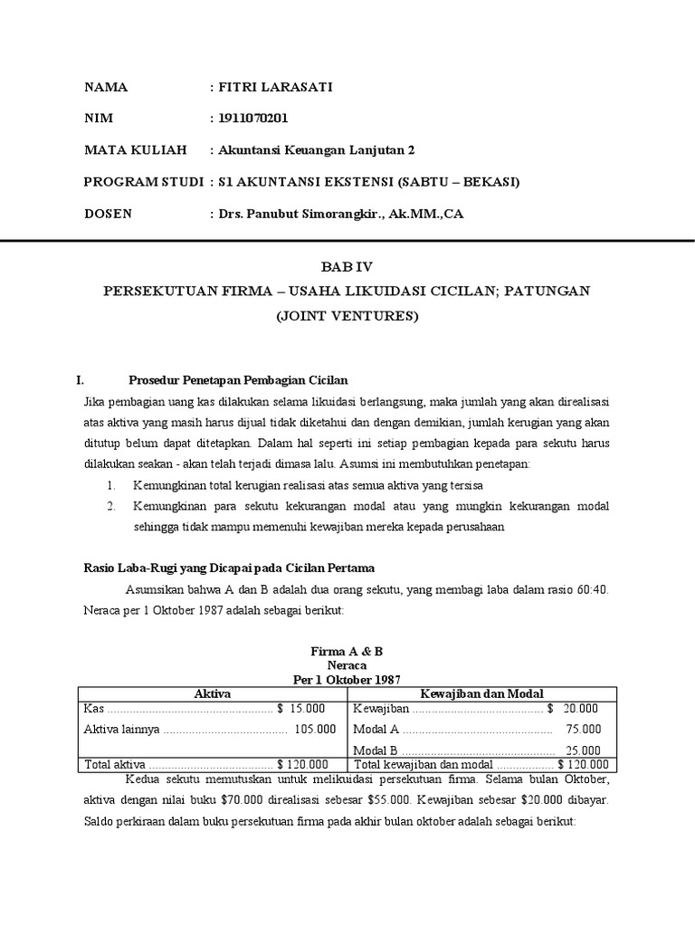 Rangkuman Akl - Bab 4 | PDF | Bisnis