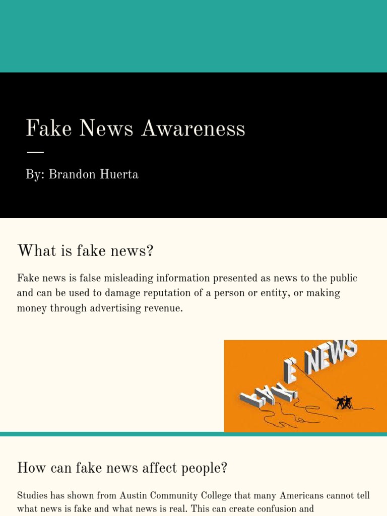 Fake News Awareness | PDF | News | Propaganda