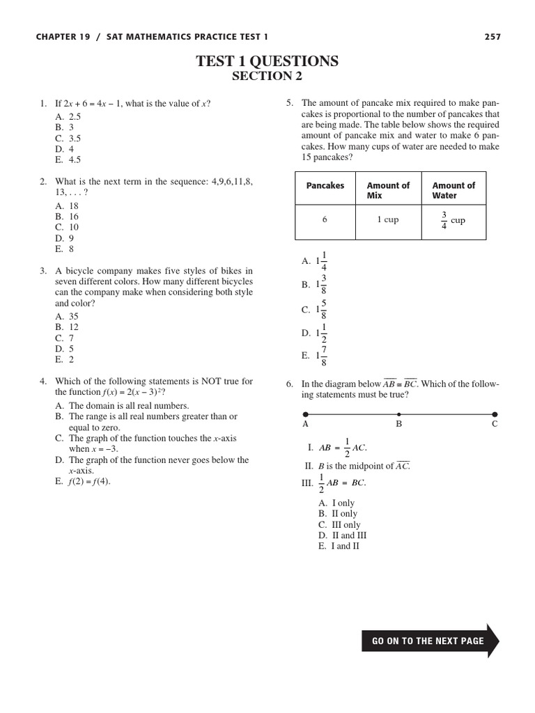 Mixed SAT Math Practice Questions | PDF | Area | Rectangle