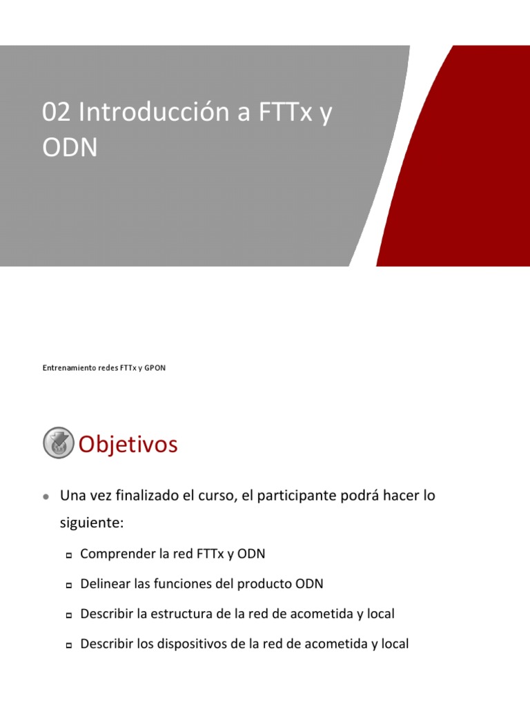 02 Introduction To FTTX and ODN | PDF | Fibra óptica | Tecnología de ...