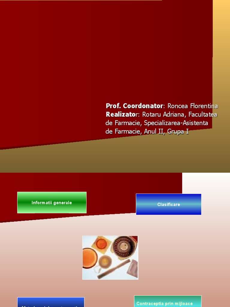 Metode de Contraceptie | PDF