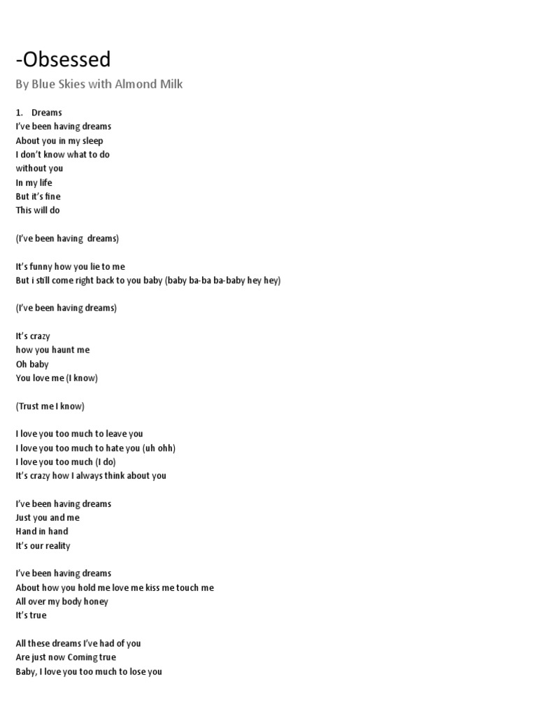 Album 1 - Obsessed | PDF