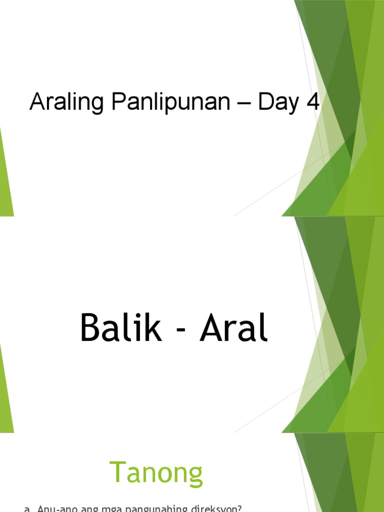 Ap5 Quarter 1 Aralin 4 Exemplar | PDF