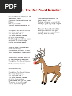 Rudolph The Red Nosed Reindeer - Script | PDF
