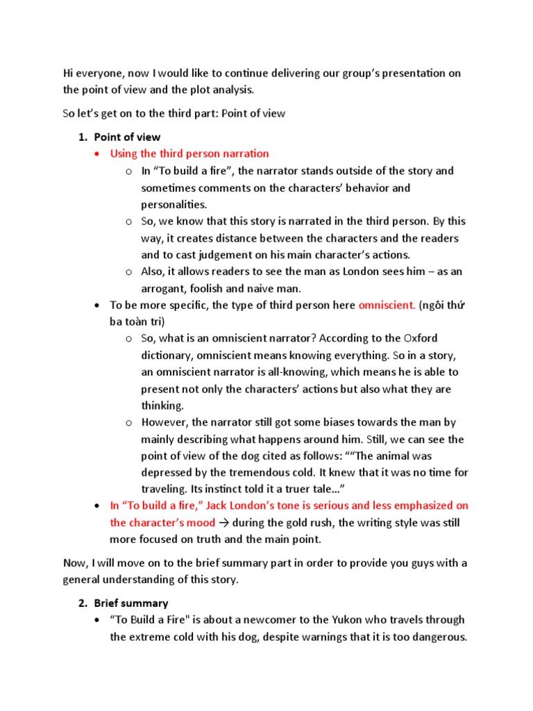 Point of View: Using The Third Person Narration | PDF | Narration