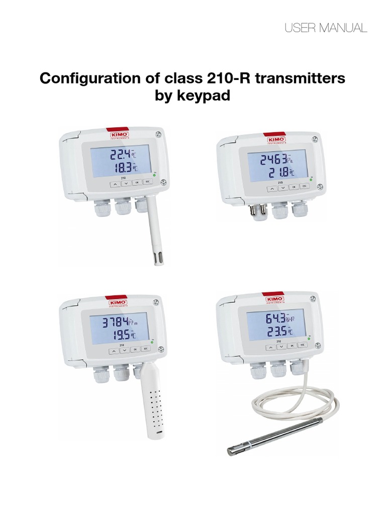 Configuration of Class 210-R Transmitters by Keypad: User Manual | PDF ...