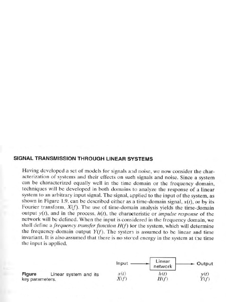 02 Signal Transmission Through LInear Systems | PDF