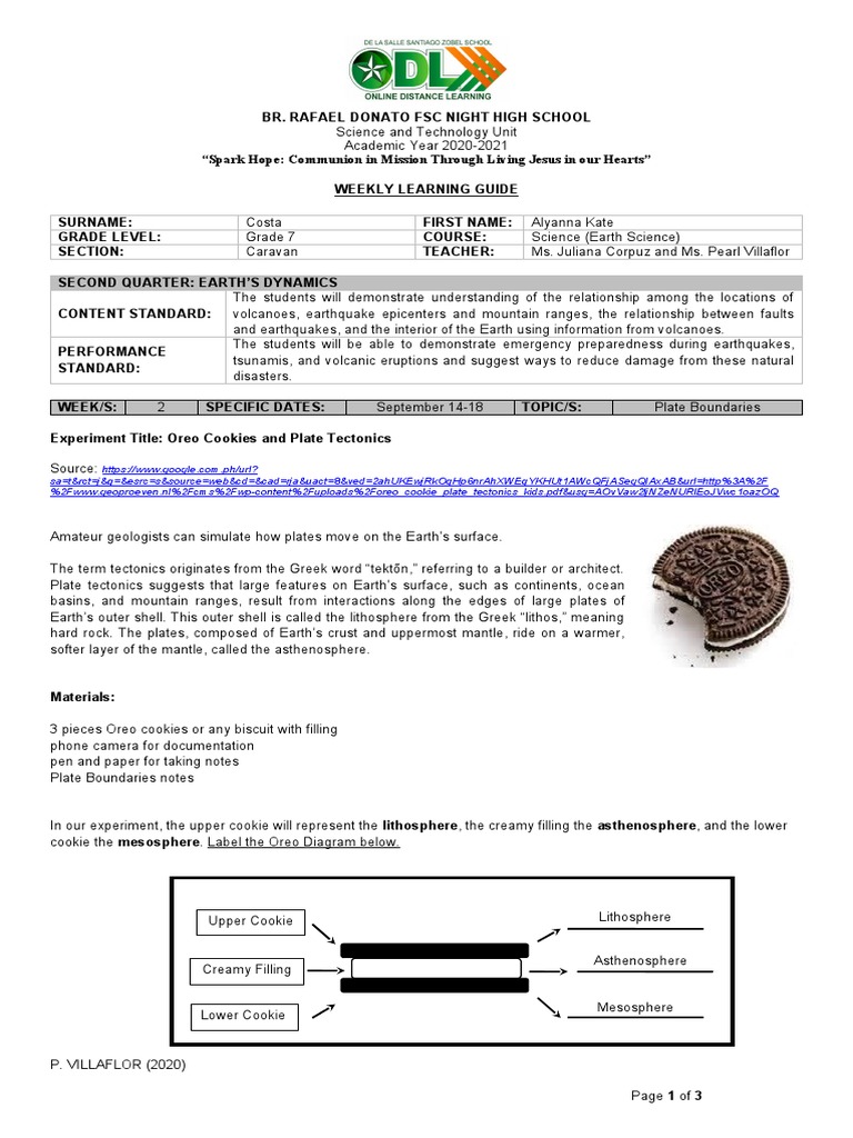 7c Costa Alyanna Kate F | Download Free PDF | Plate Tectonics ...