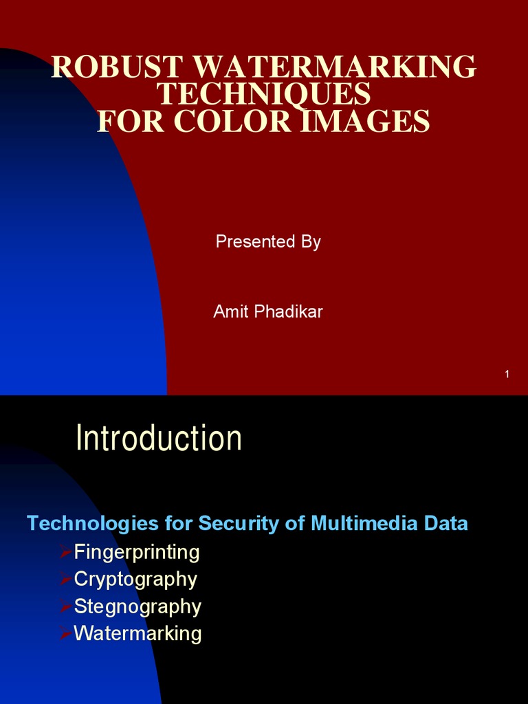 Robust Watermarking Techniques | PDF | Applied Mathematics | Algorithms