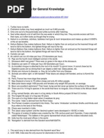 50 Interesting Facts | PDF