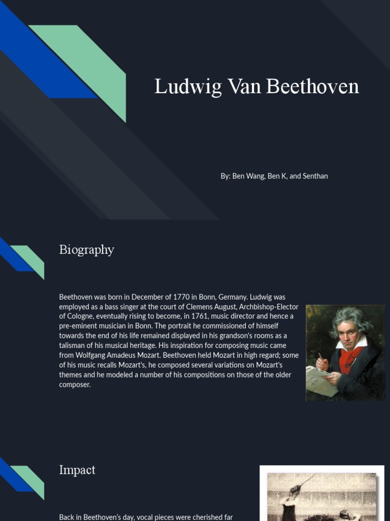Beethoven Slideshow Presentation | PDF | Art | Poetry