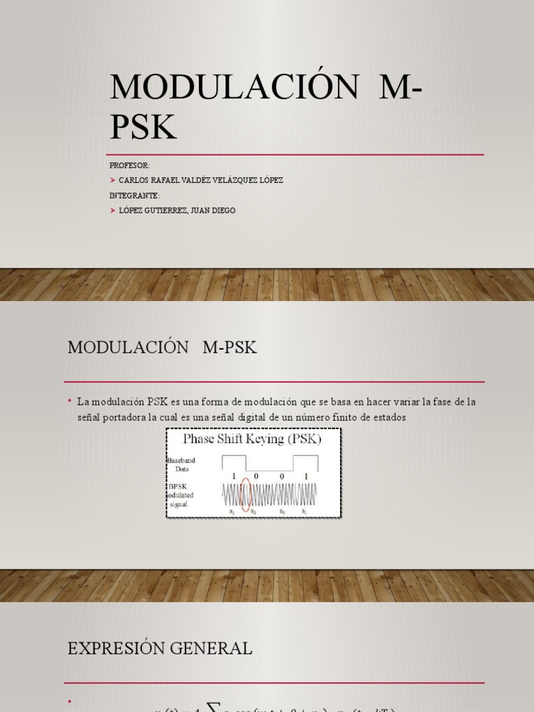 Modulación M-PSK: Guía Técnica | PDF | Modulación | Tecnología de radio