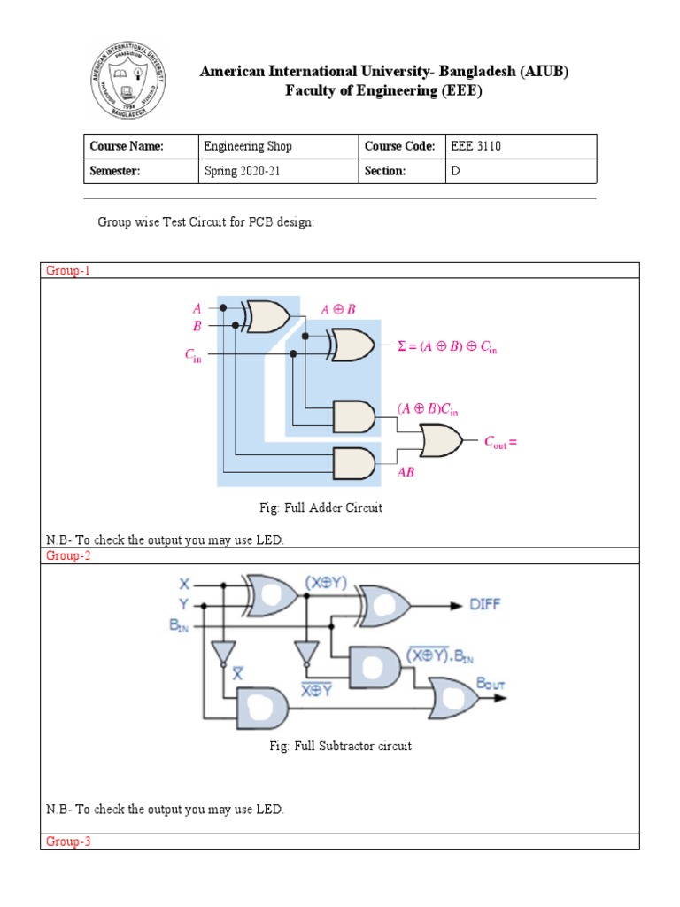 Performance Test Circuits | PDF