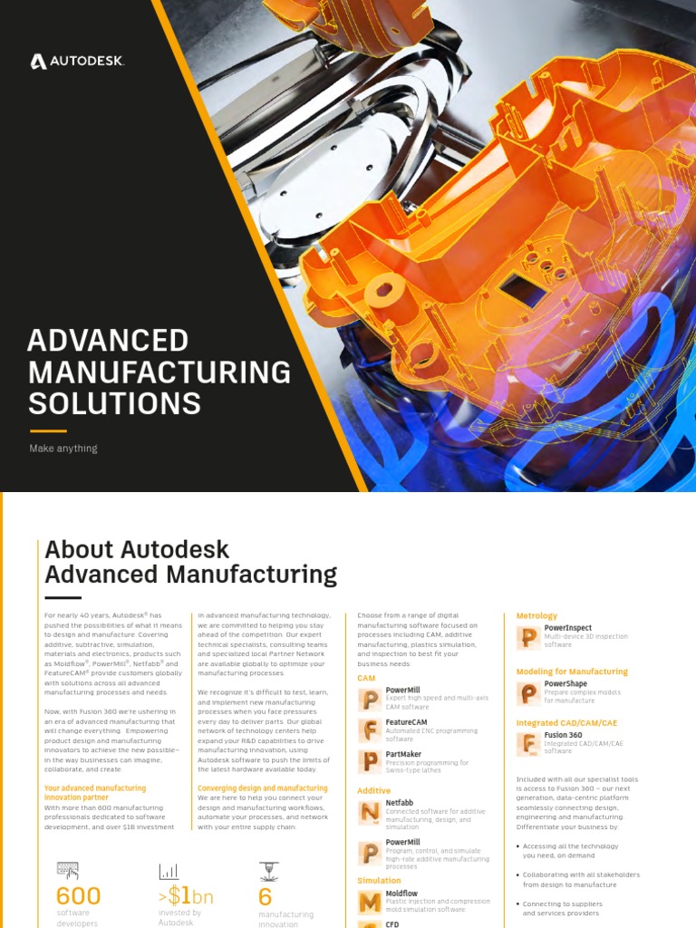 1 - Autodesk Advanced Manufacturing Solutions Brochure (Digital) | PDF ...