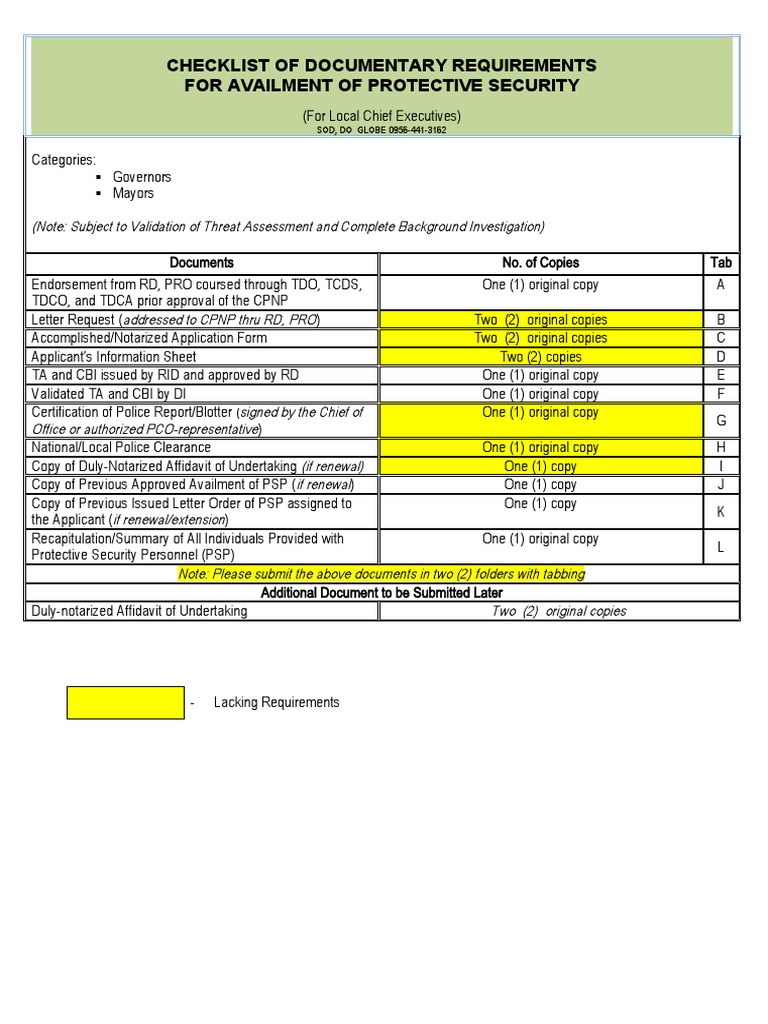 Checklist of Documentary Requirements - FOR LCEs | PDF | Common Law ...