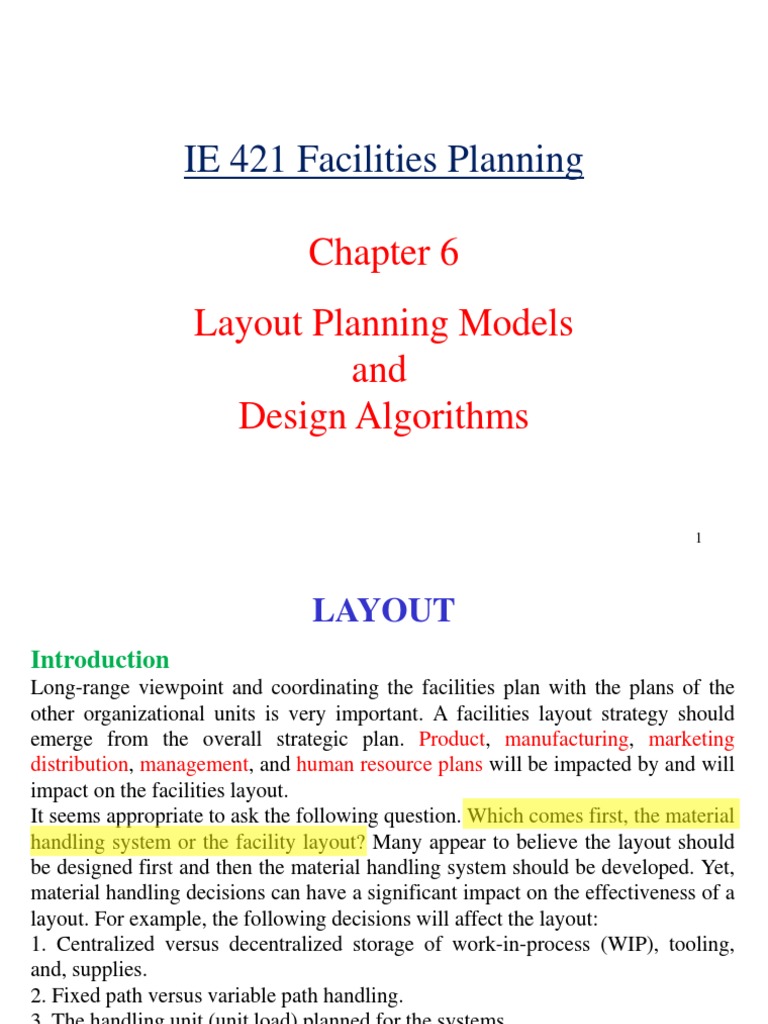 9-Layout Planning Models | PDF | Vertex (Graph Theory) | Algorithms
