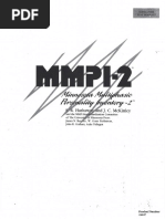 MMPI 2 Test Booklet | PDF